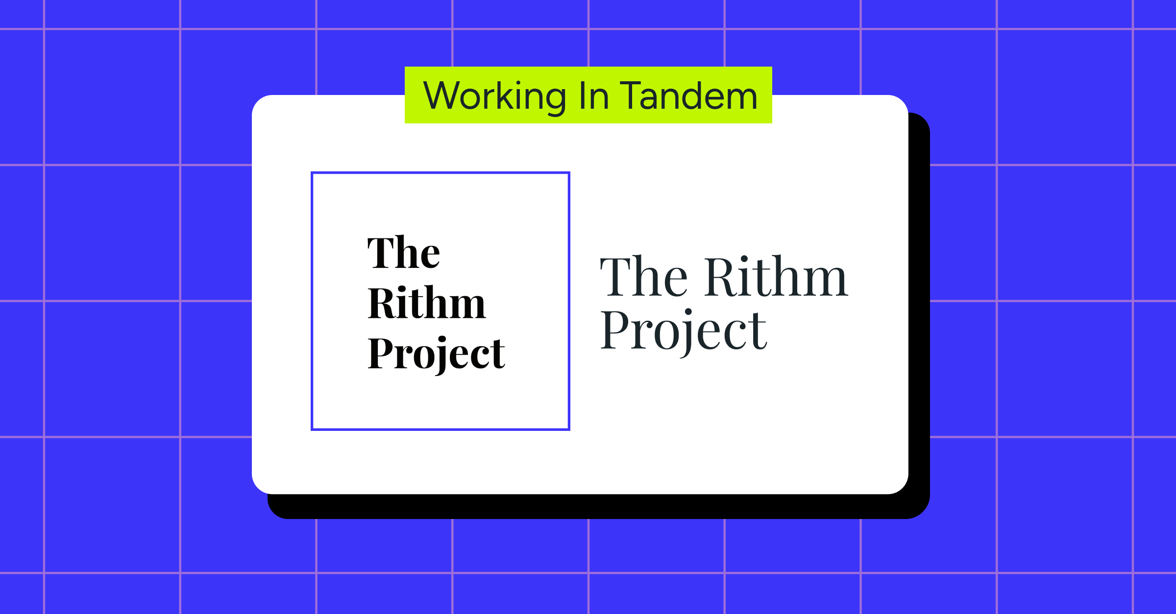 Partnering with Rithm Project to Connect the Next Generation – In Tandem